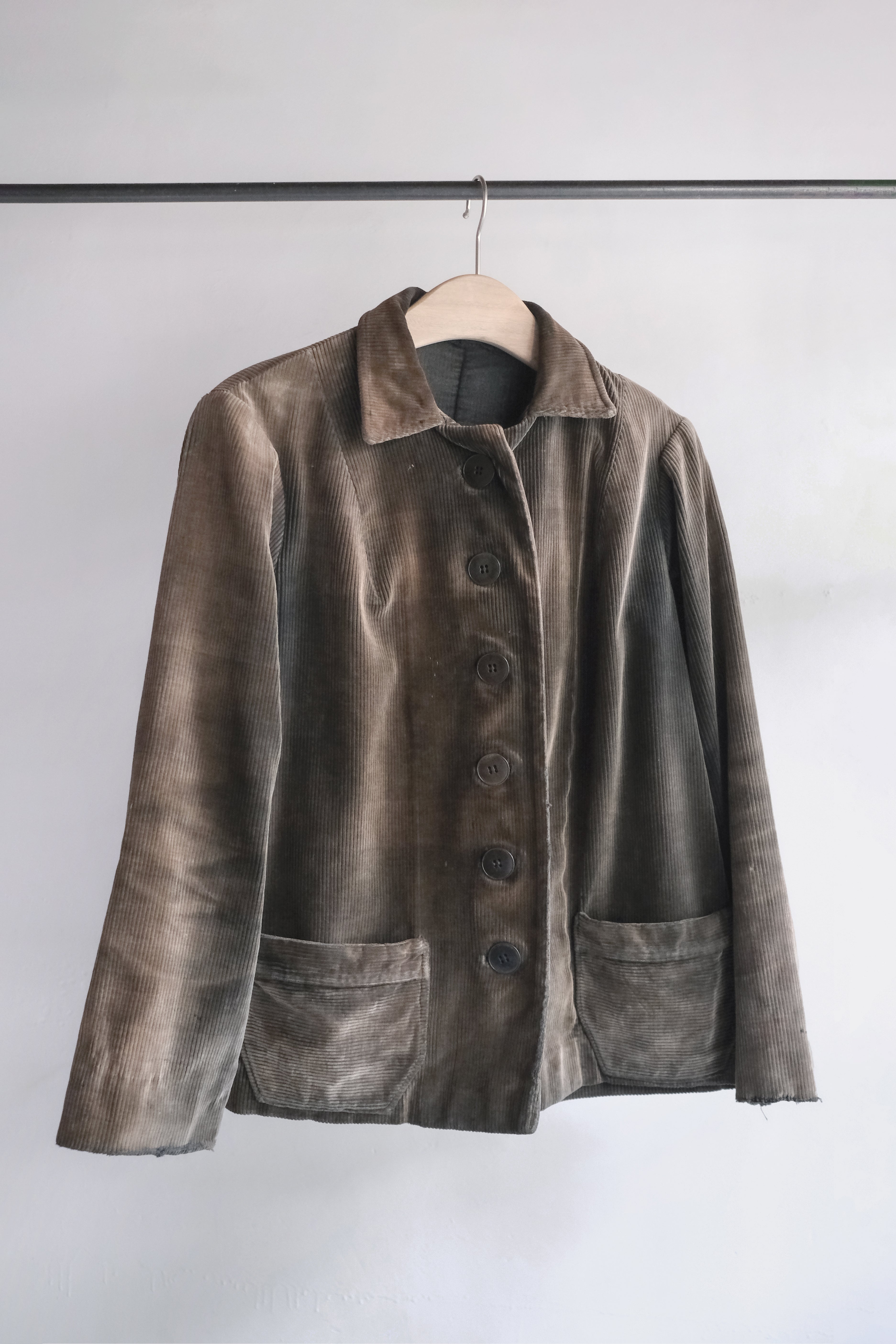 1950s French Coutil Farmer Coat 法國農夫外套 靑苔 Moss Archives